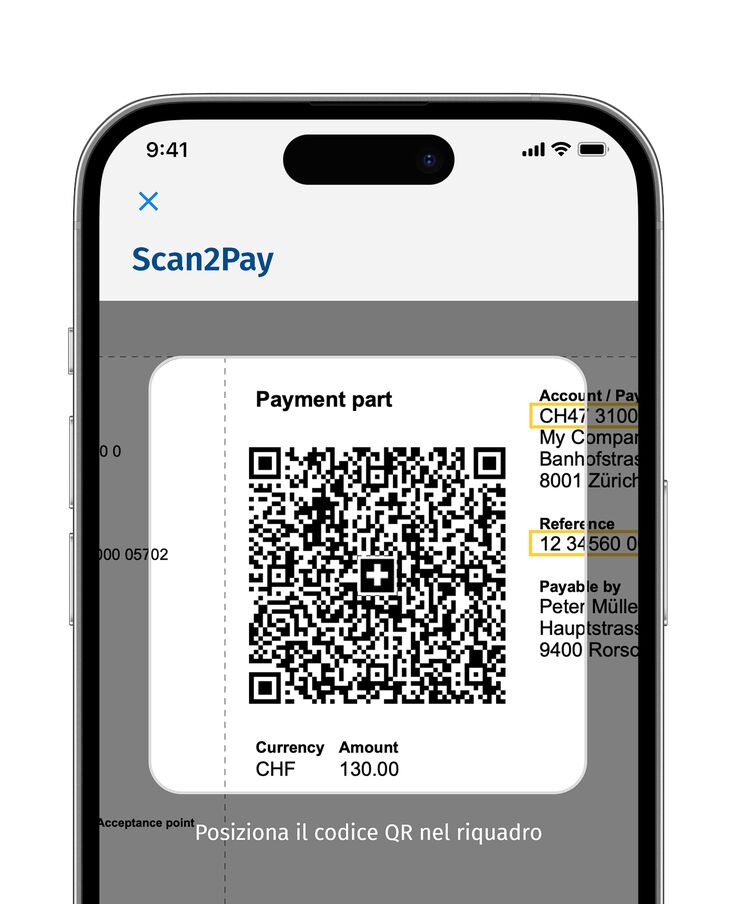 Scan2Pay – pay invoices by credit card