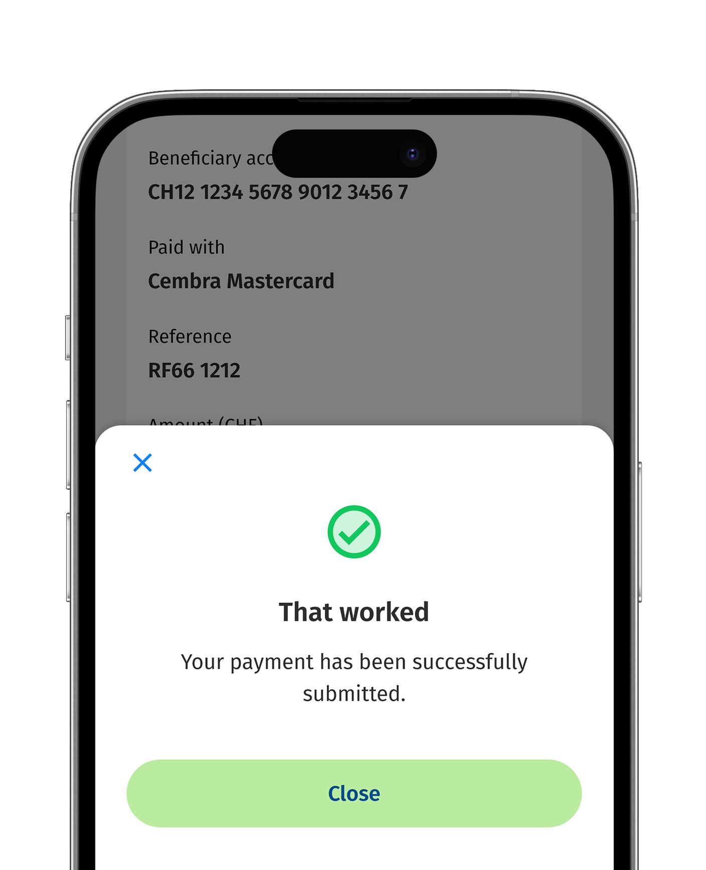 Scan2Pay – pay invoices by credit card