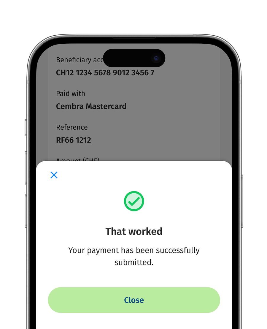 Scan2Pay – pay invoices by credit card