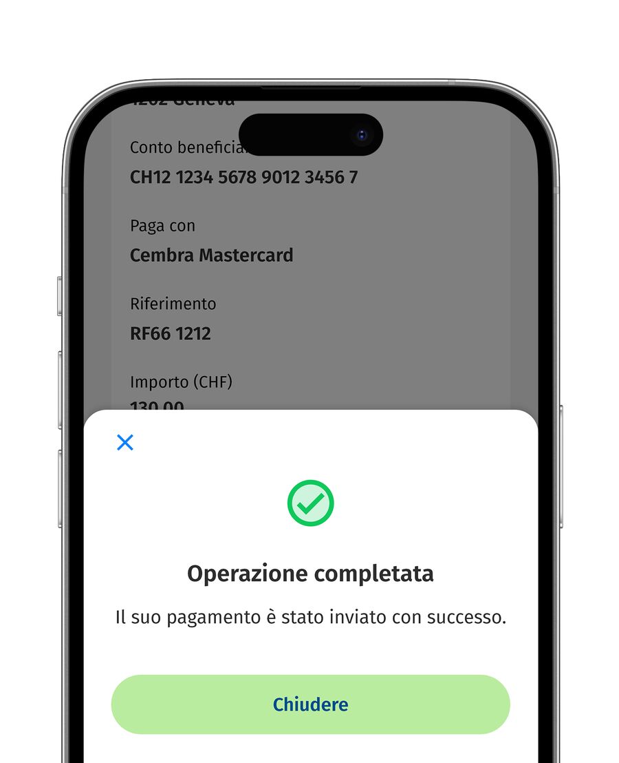 Pagare la fattura con carta di credito in tutta semplicità: Scan2Pay