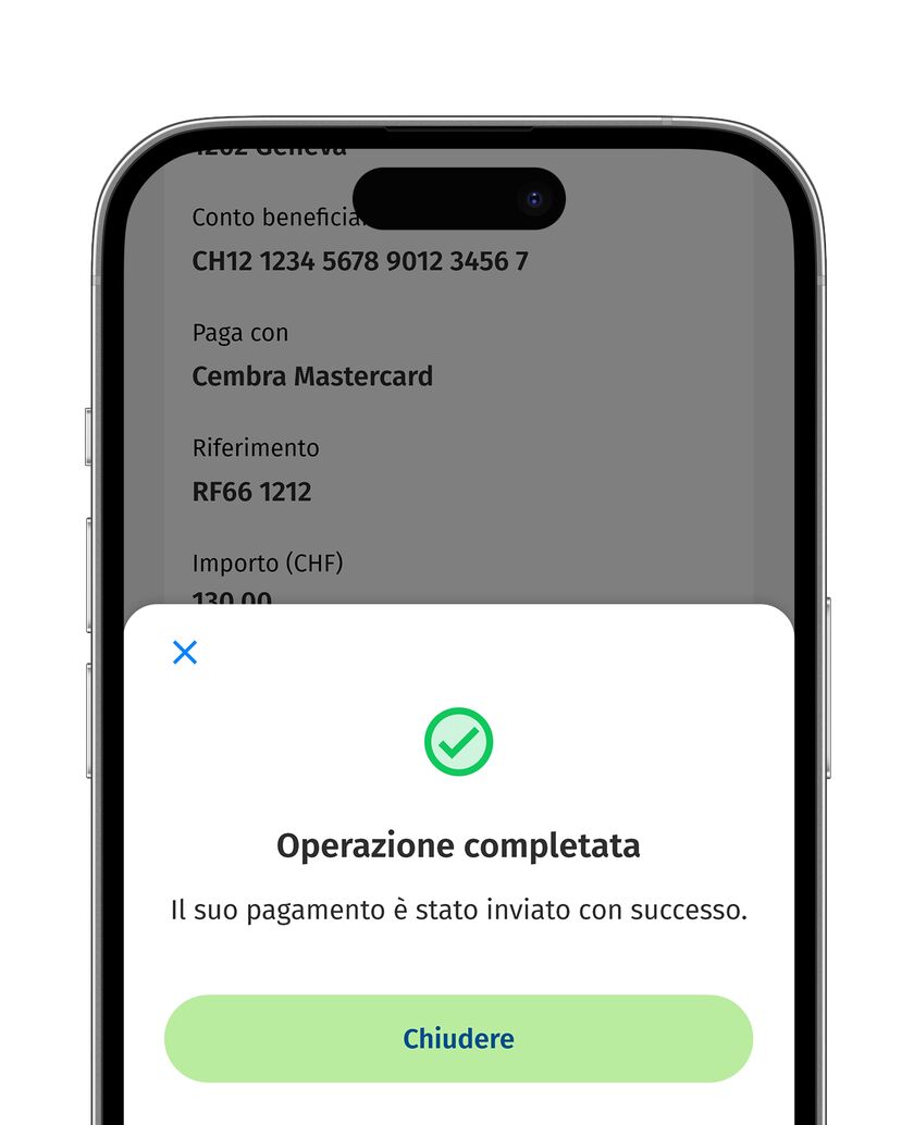 Pagare la fattura con carta di credito in tutta semplicità: Scan2Pay